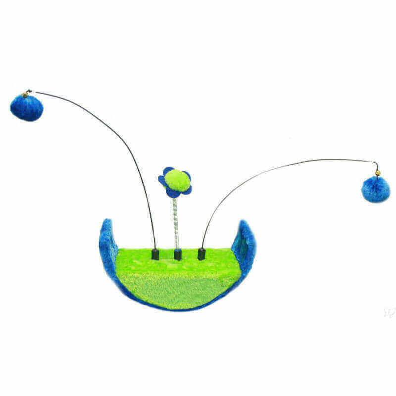 cat toy " rocker " Farbe Babyspiel blue-green